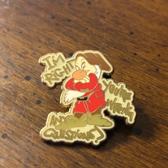 Disney | Other | Disneys Grumpy Pin Any Questions | Poshmark